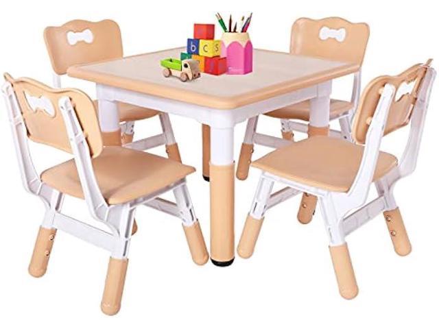 Click here for FUNLIO Kids Table and 4 Chairs Set  Height Adjusta... prices