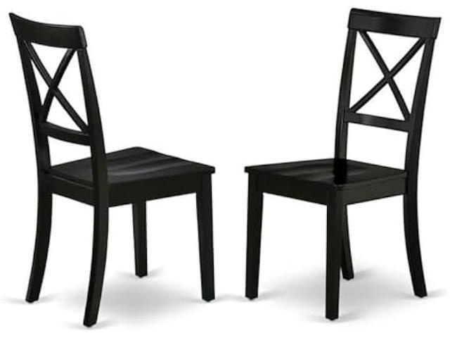 Click here for East West Furniture BOC-BLK-W Boston Dining Room C... prices