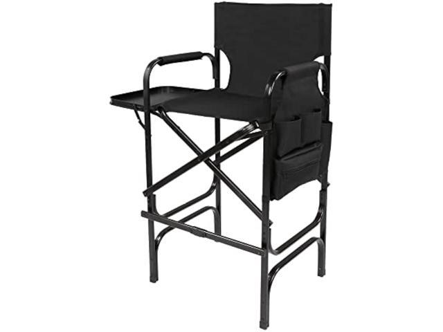 Click here for OmySalon 31 Tall Directors Chair Black Folding wit... prices
