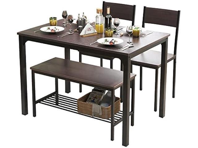 Click here for soges Dining Table Set for 4  43.3 inch Kitchen Ta... prices