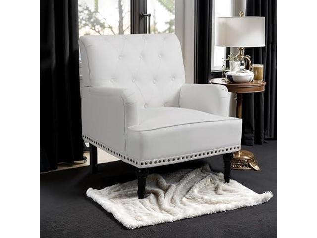 Click here for MOJAY PU Leather Accent Chair  Mid-Century Armchai... prices