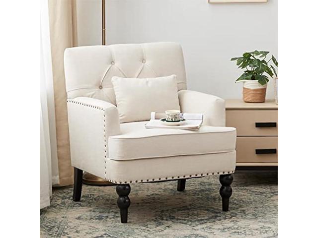 Click here for HUIMO Tufted Club Chair Accent Chair with Lumbar P... prices