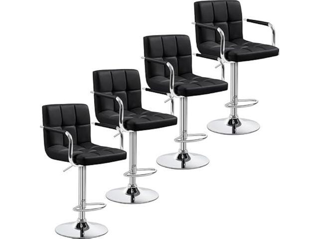 Click here for Yaheetech Bart Stools Set of 4  PU Leather Adjusta... prices