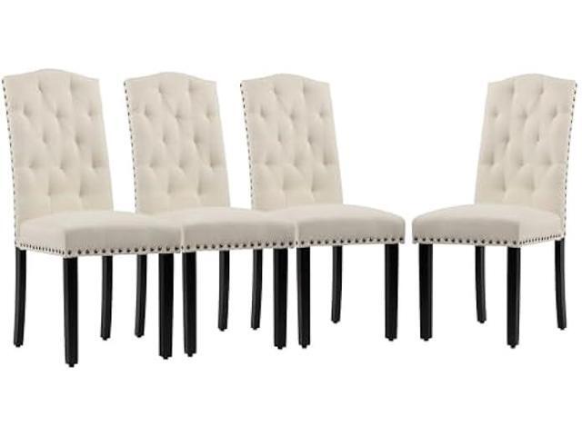 Click here for DAGONHIL Dining Chair Set of 4 Upholstered Dining... prices