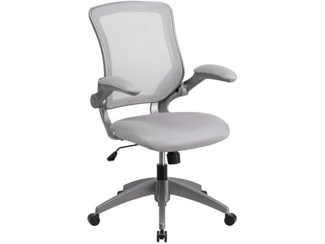 Click here for Flash Furniture Kale Mid-Back Gray Mesh Swivel Erg... prices