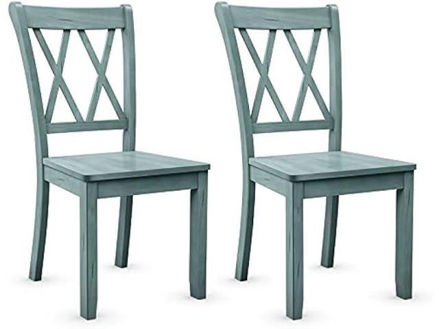 Click here for Giantex Set of 2 Dining Chairs  Rubber Wood Dining... prices