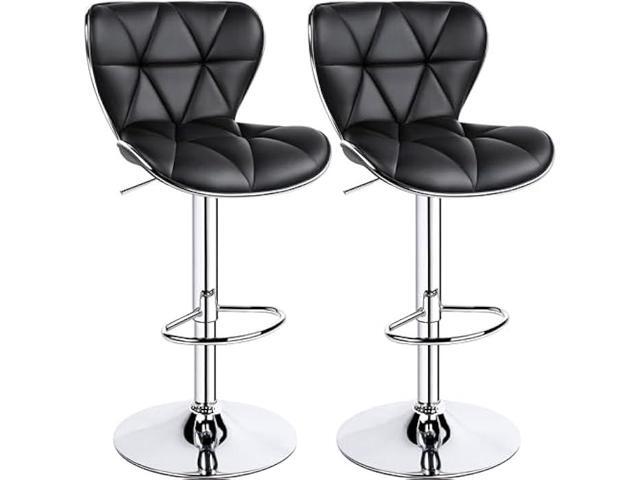 Click here for Yaheetech Bar Stools Set of 2  Adjustable PU Leath... prices