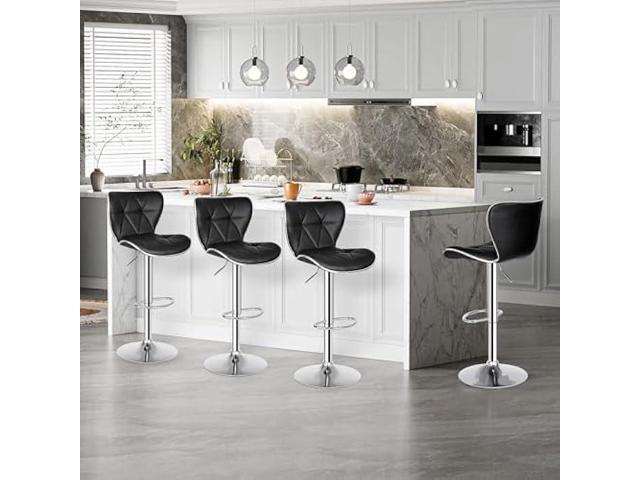 Click here for ZENY Adjustable Swivel Bar Stools Set of 4  Counte... prices