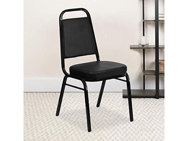 Click here for EMMA + OLIVER Trapezoidal Back Vinyl Stackable Ban... prices