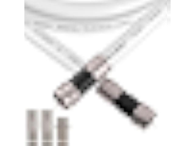 Click here for 25ft  RG6 White Coaxial Cable with F Pin Connector... prices
