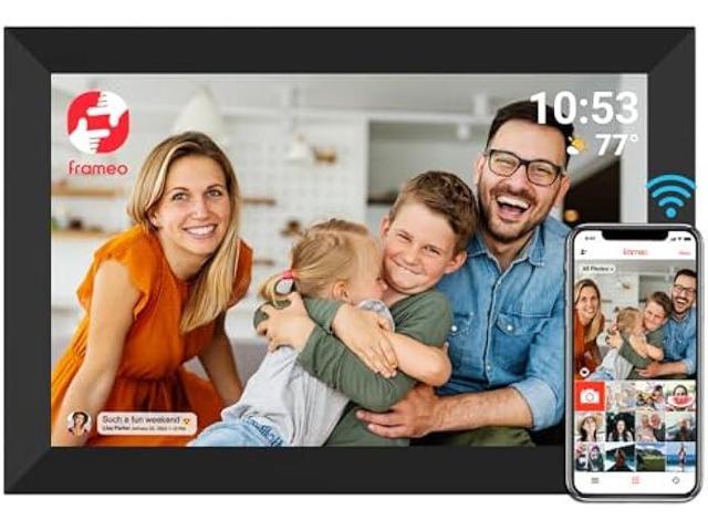 Click here for FRAMEO Digital Photo Frame WiFi 32GB 10.1 Inch 128... prices