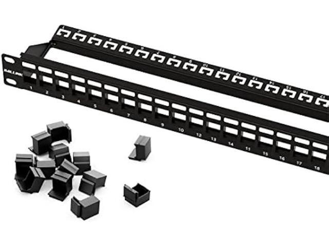 Click here for Iwillink 24 Port Blank Keystone Patch Panel with B... prices