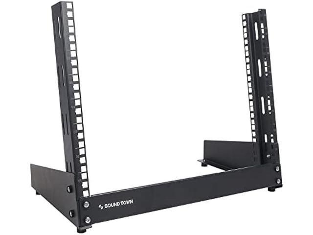 Click here for Sound Town 8U 2-Post Desktop Open-Frame Rack  for... prices
