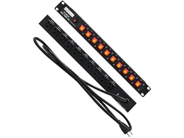 Click here for 10 Outlets Horizontal 1U PDU Rackmount Power Strip... prices
