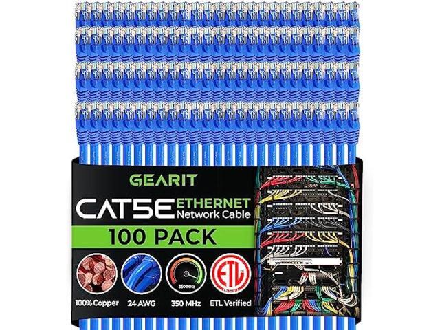 Click here for GearIT 100-Pack  Cat5e Ethernet Patch Cable 3 Feet... prices