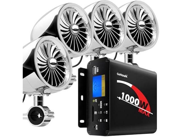 Click here for GoHawk Motorcycle Speakers Bluetooth 4 Inch Waterp... prices