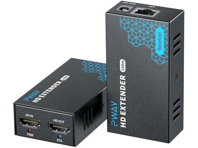 Click here for PWAY HDMI Extender 500ft Over Single Cat5e/6  One... prices