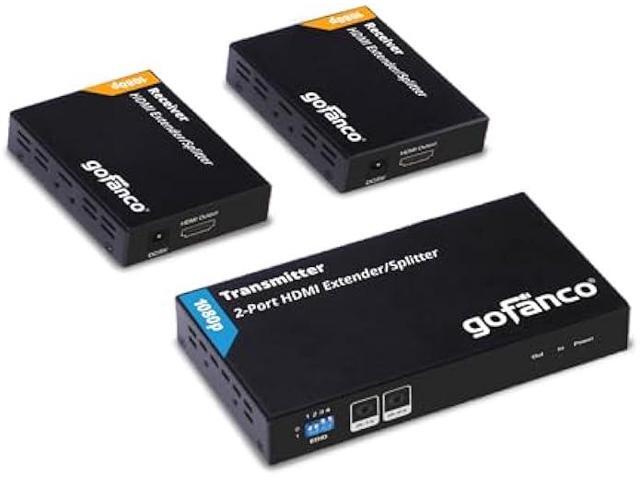 Click here for gofanco 1080p 1x2 HDMI Extender Splitter Over CAT5... prices