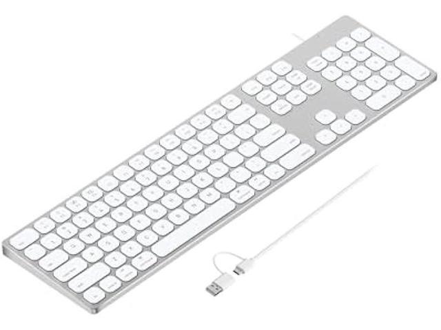 Click here for Aluminum USB Wired Keyboard with Numeric Keypad fo... prices