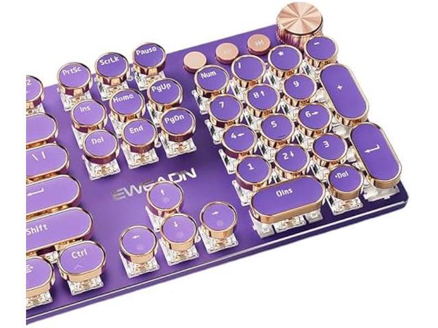 Click here for Typewriter Style Mechanical Gaming Keyboard White... prices