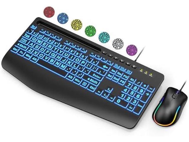 Click here for SABLUTE Wired Keyboard and Mouse Combo  Large Prin... prices