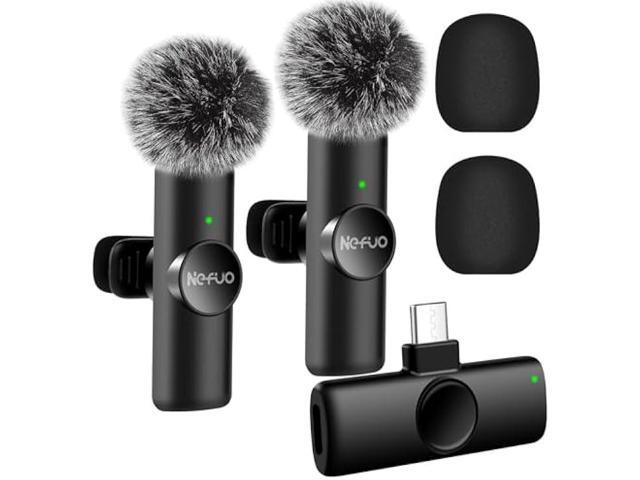 Click here for 2 Pack Type C Mini Wireless Lavalier Microphone fo... prices