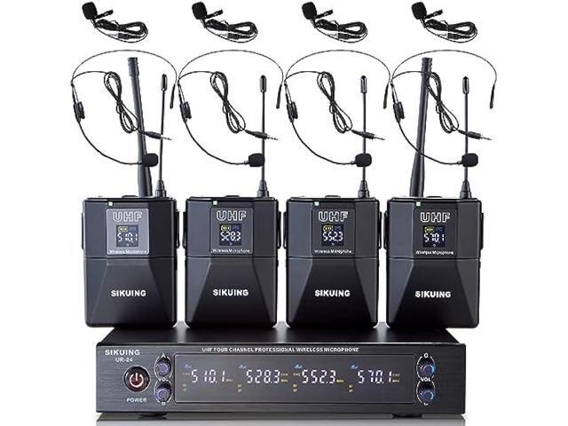 Click here for 4 Channel UHF Wireless Microphone System with Lava... prices