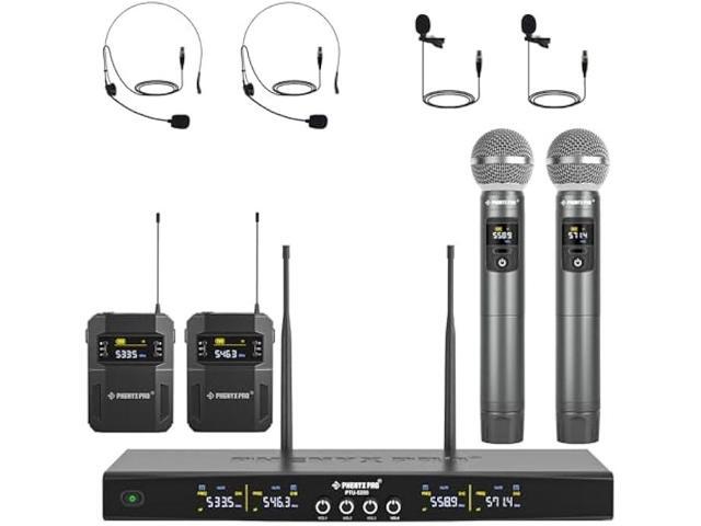 Click here for Phenyx Pro Wireless Microphone System  4-Channel W... prices