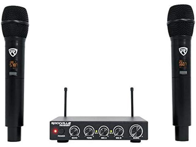 Click here for Rockville RKI65BT Dual UHF Wireless Microphones Ka... prices