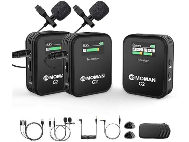 Click here for Moman Wireless Lavalier Microphone C2X  2.4G Dual... prices
