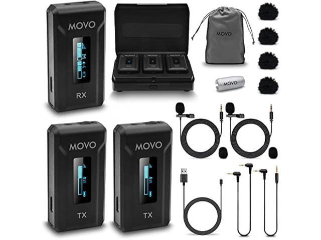 Click here for Movo WMX-2-DUO Wireless Camera Microphone Lapel Mi... prices