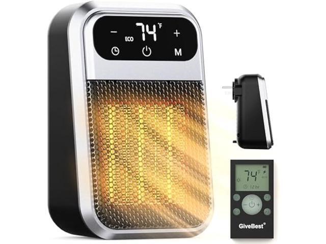 Click here for GiveBest 800W Wall Outlet Space Heater with Remote... prices