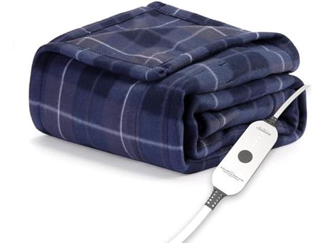 Click here for Sunbeam Royal Ultra Rodeen Blue Plaid Heated Perso... prices