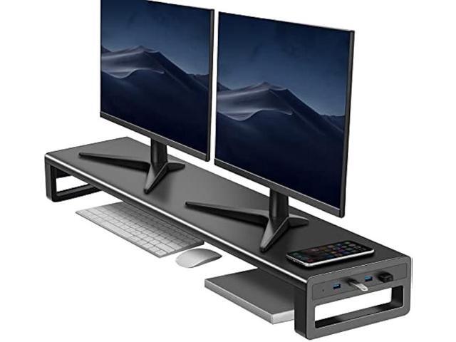 Click here for Vaydeer Dual Monitor Stand Computer Riser with USB... prices