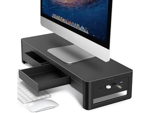 Click here for meatanty 2 in 1 Monitor Stand Riser with 2 Storage... prices