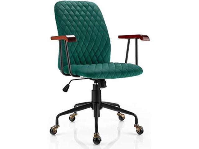 Click here for Giantex Home Office Desk Chair Green  Vintage Adju... prices