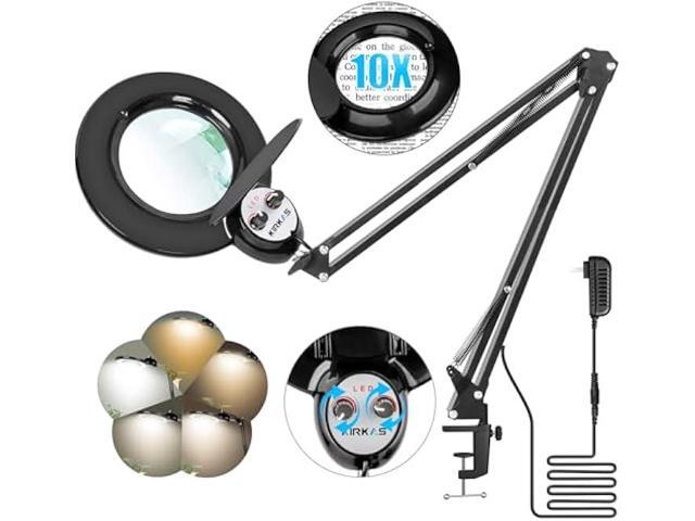 Click here for KIRKAS 10X Magnifying Glass with Light and Clamp... prices