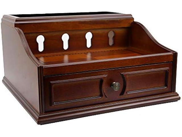 Click here for Pecan Brown Wooden Multi-Device Charging Station a... prices