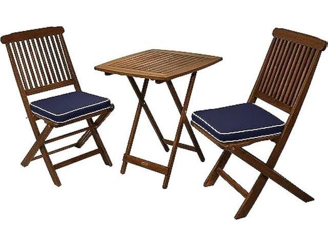 Click here for Outdoor Interiors Eucalyptus Wood 3-Piece Square F... prices