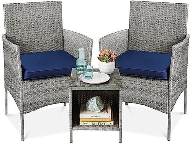 Click here for Best Choice Products 3-Piece Outdoor Wicker Conver... prices