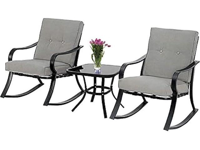 Click here for Betterland Outdoor 3-Piece Rocking Chairs Patio Bi... prices