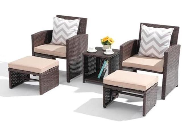 Click here for OC Orange-Casual 5 Pcs Patio Conversation Set Balc... prices