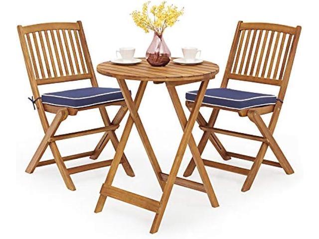 Click here for Tangkula 3 PCS Patio Folding Bistro Set  Outdoor A... prices