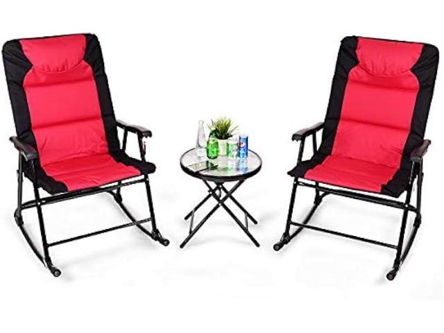 Click here for Giantex 3 PCS Folding Bistro Set Outdoor Patio Roc... prices