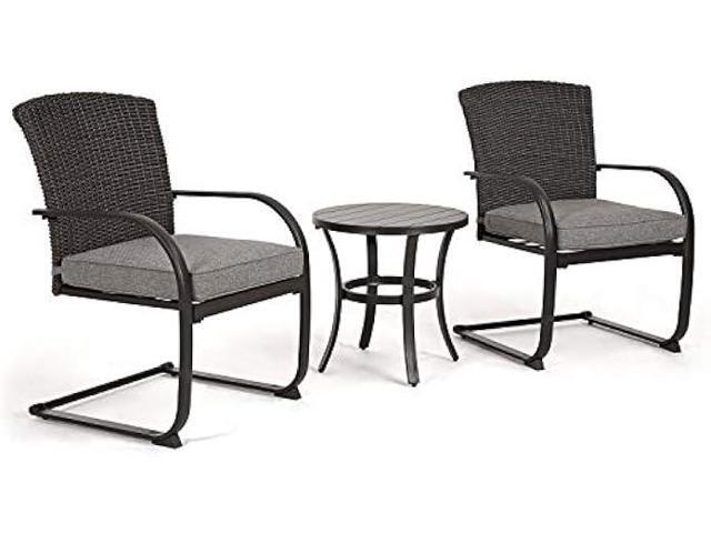 Click here for Grand patio 3-Piece Bistro Set  Outdoor Wicker Tab... prices
