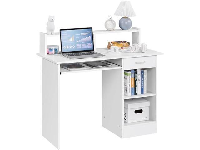 Click here for Yaheetech Home Office Wood Computer Desk with Keyb... prices