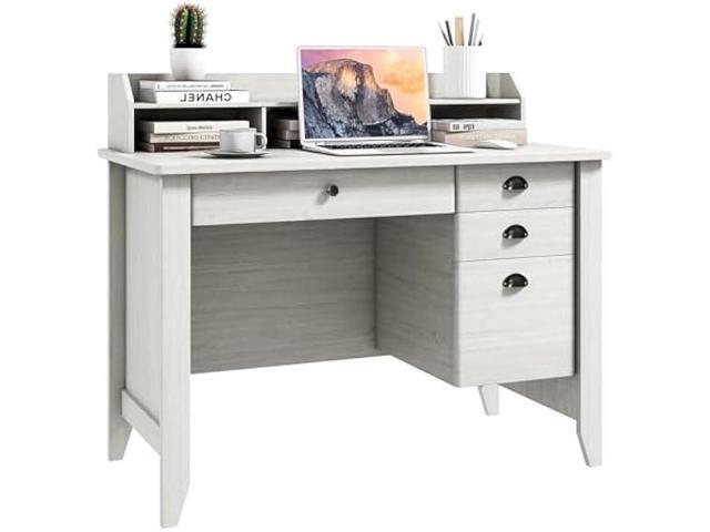 Click here for GOFLAME 48 Computer Desk with Hutch  Vintage Home... prices