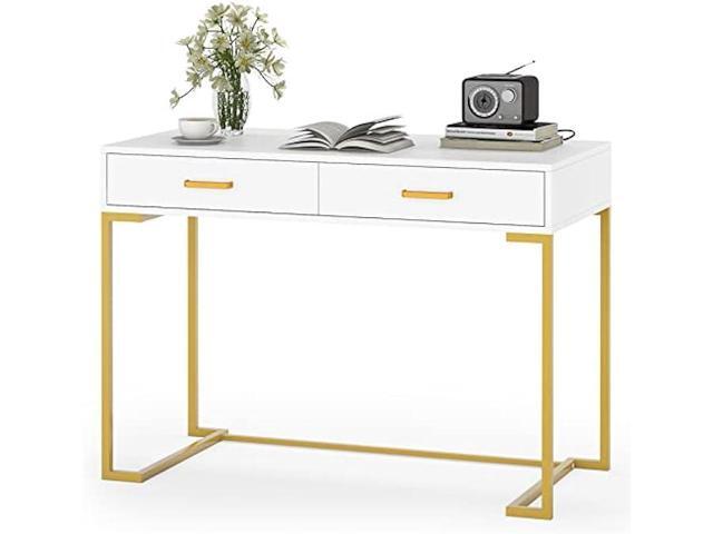 Click here for Tribesigns Computer Desk with 2 Drawers  White and... prices