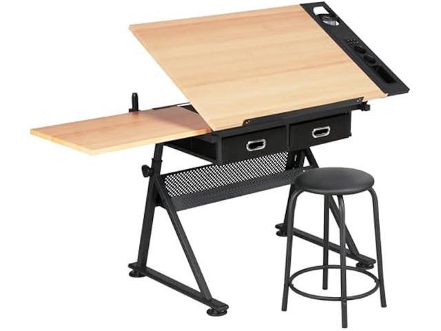 Click here for Yaheetech Height Adjustable Drafting Table Drawing... prices