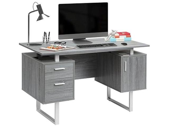 Click here for Techni Mobili Modern Office Desk with Storage  Gra... prices
